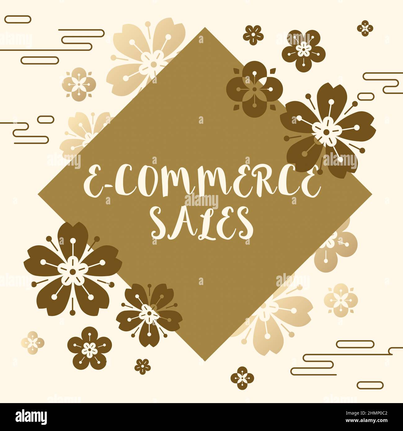 Handwriting text E Commerce Sales. Concept meaning activity of buying ...