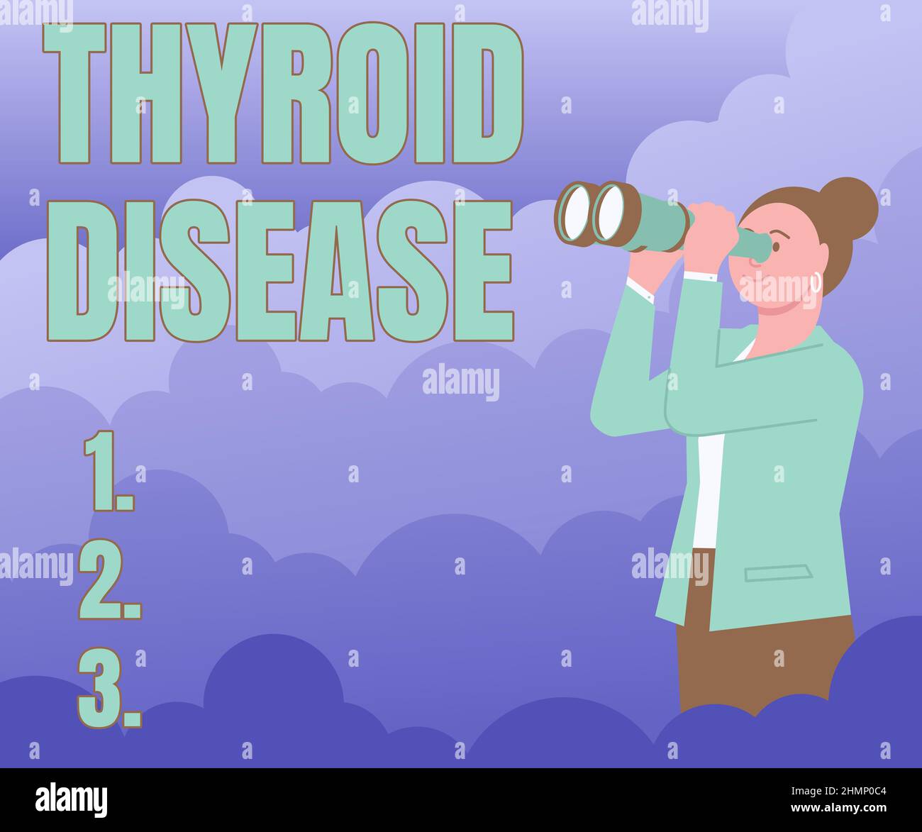 Text showing inspiration Thyroid Disease. Conceptual photo the thyroid ...