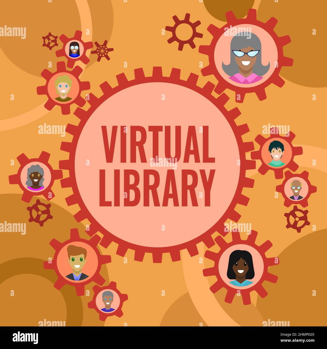Conceptual display Virtual Library. Internet Concept Virtual Library ...