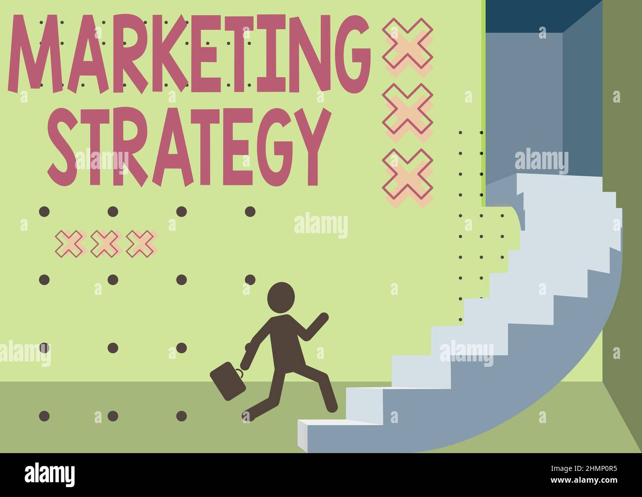 Handwriting text Marketing Strategy. Business showcase Scheme on How to ...
