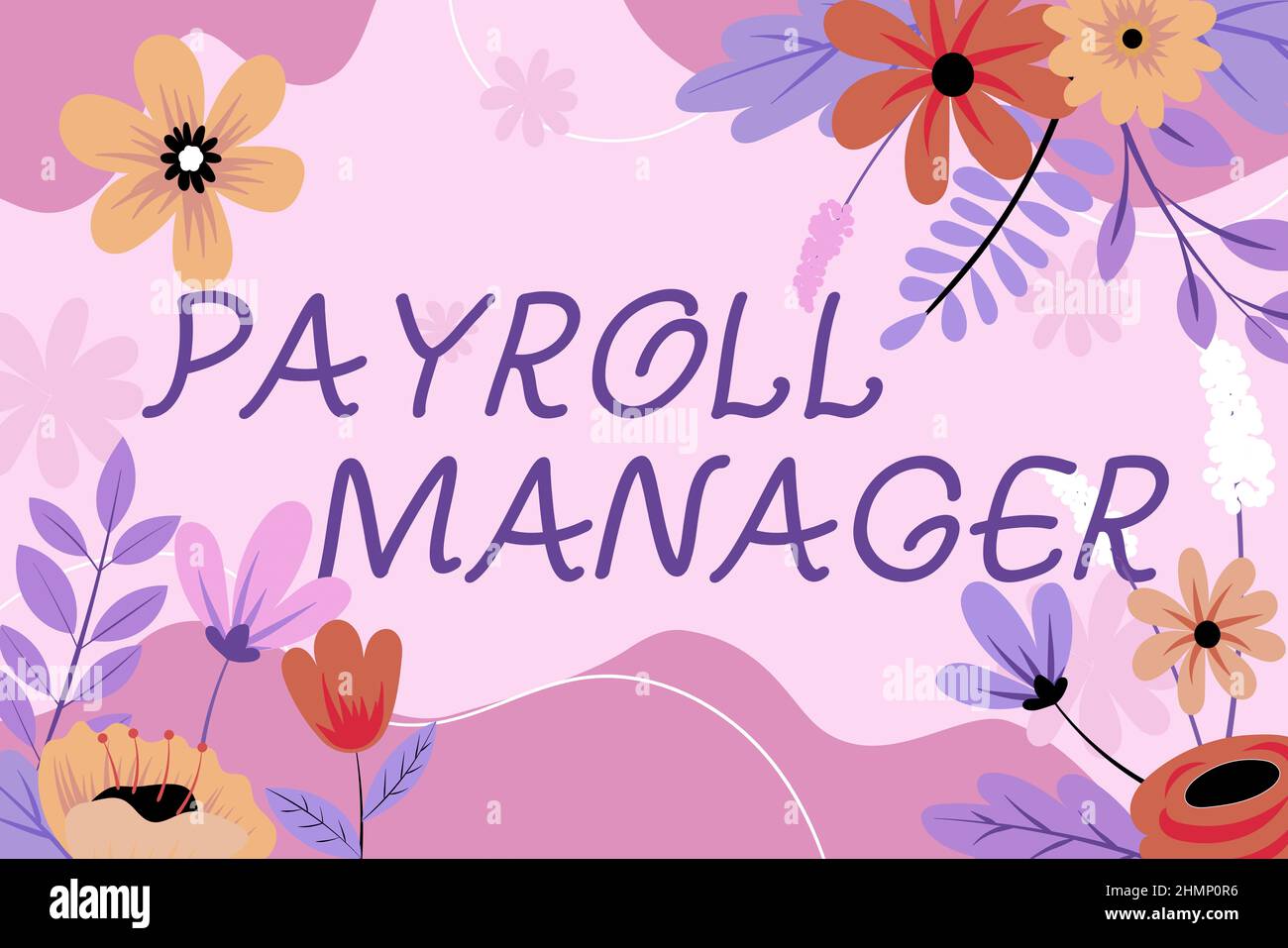 Inspiration showing sign Payroll Manager. Concept meaning Maintains ...
