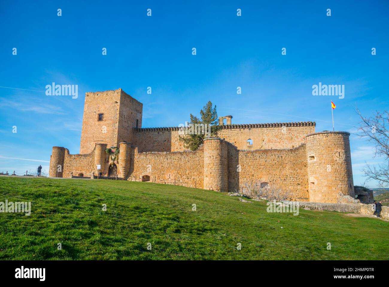 Medieval castle. Pedraza, Segovia province, Castilla Leon, Spain Stock ...