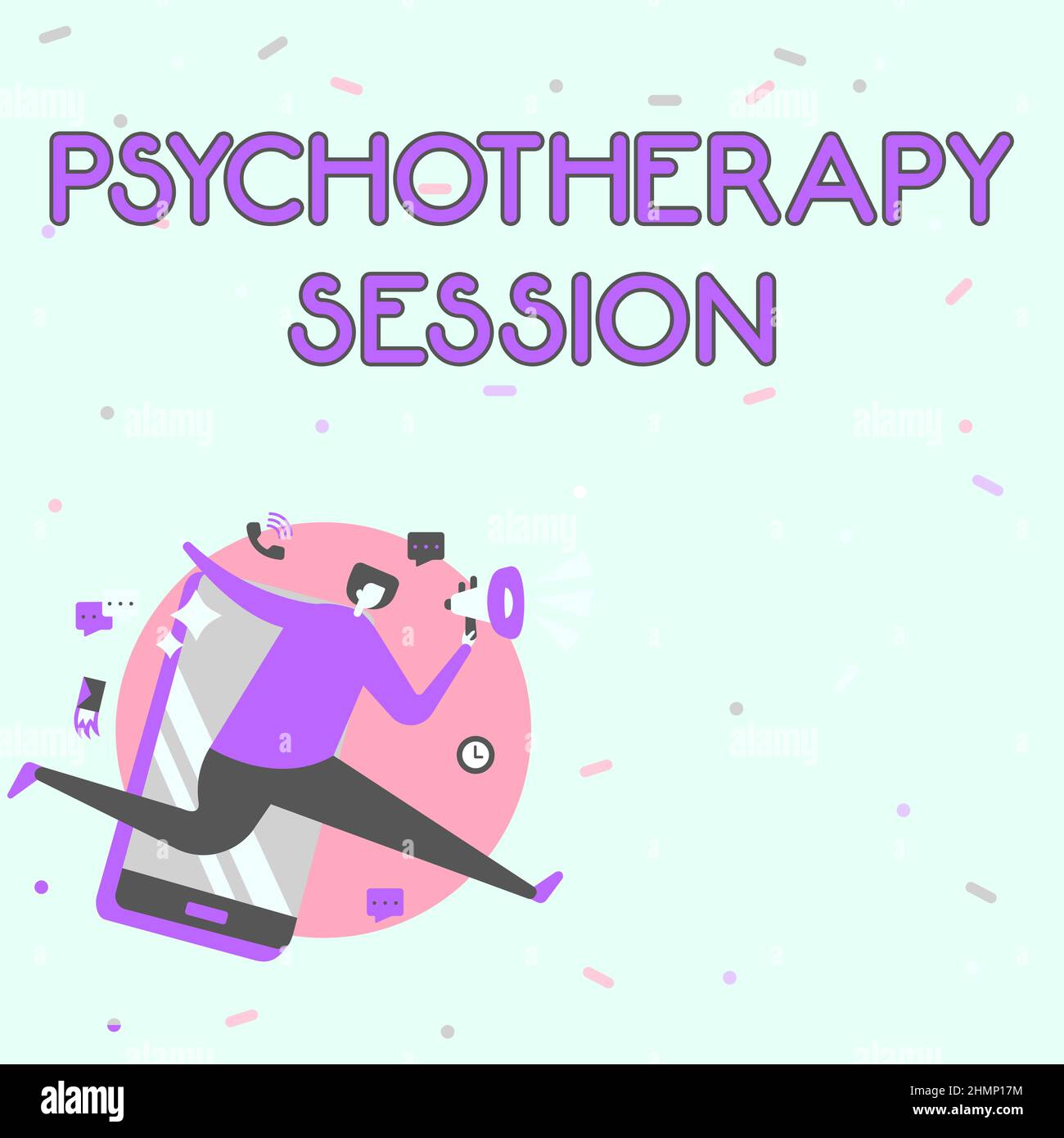 Sign displaying Psychotherapy Session. Business idea treatments that ...