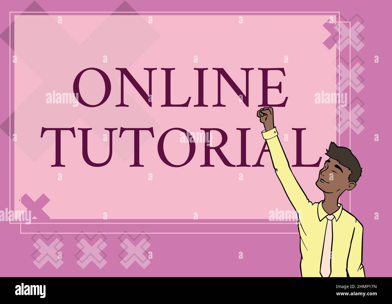 Conceptual caption Online Tutorial. Business showcase process of ...