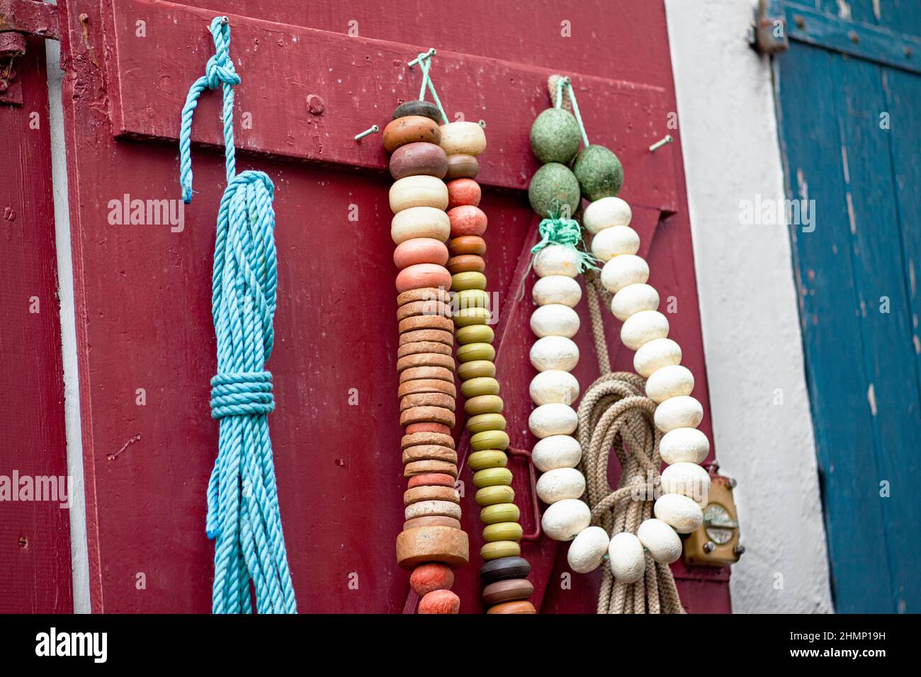 Colorful fishing ropes hi-res stock photography and images - Alamy