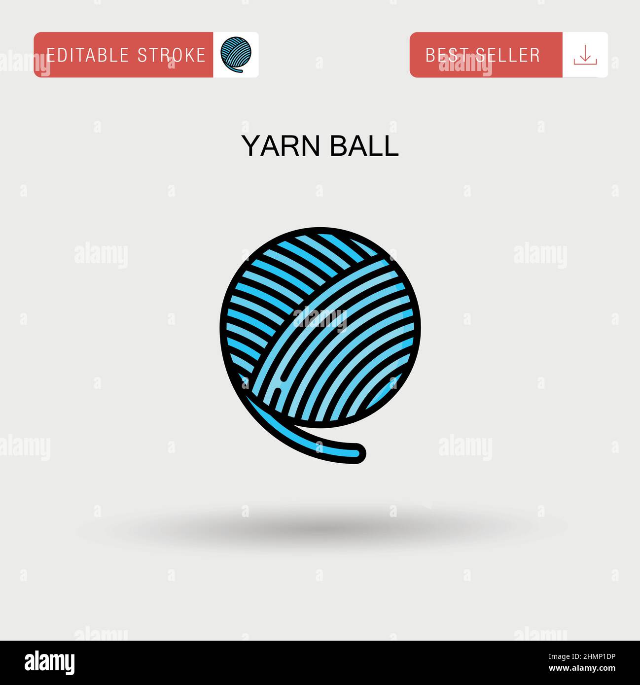 Yarn ball Simple vector icon Stock Vector Image & Art - Alamy