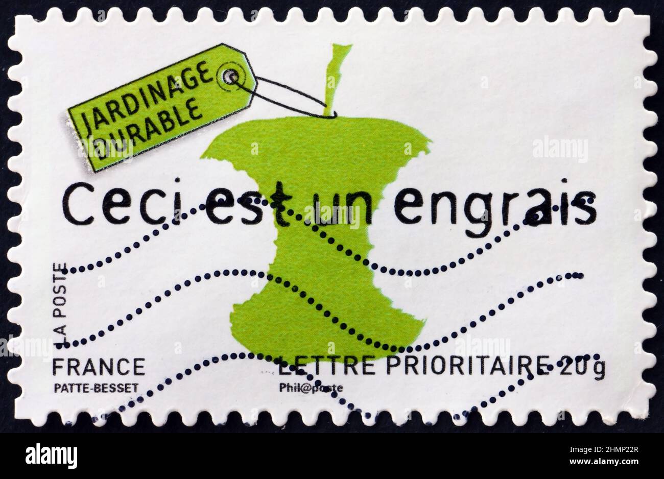FRANCE - CIRCA 2008: a stamp printed in France dedicated to sustainable ...
