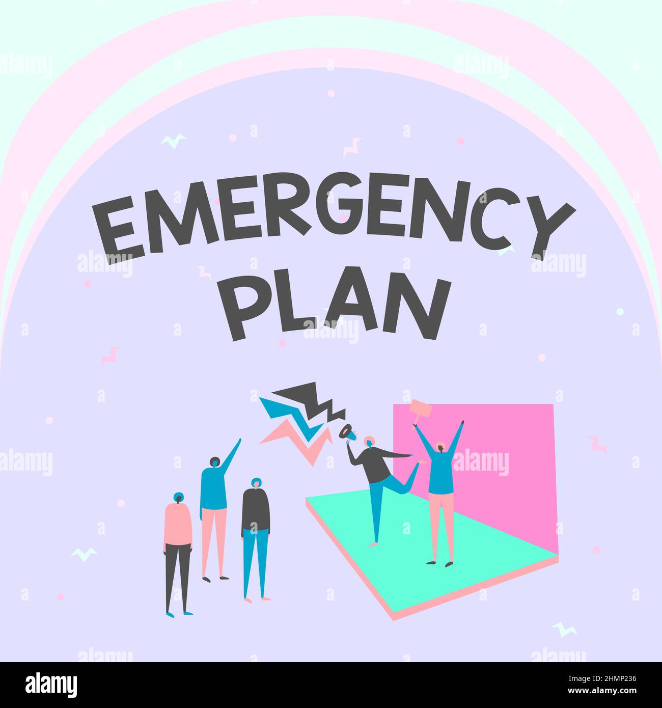 Text sign showing Emergency Plan. Business idea Procedures for response ...