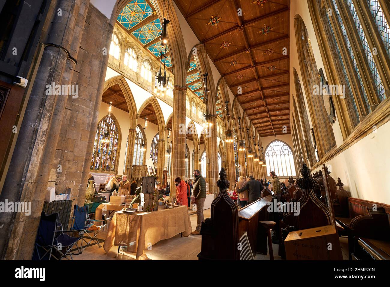 Interior of a large church Stock Photo - Alamy