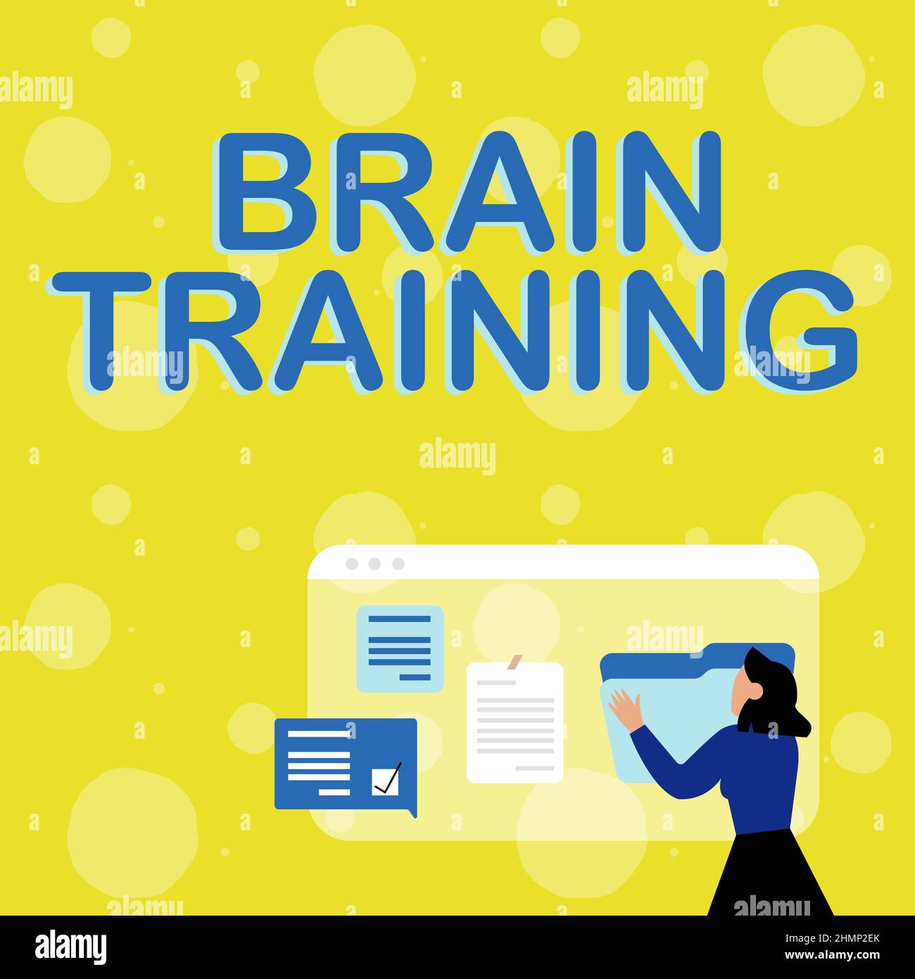 Text sign showing Brain Training. Business showcase mental activities ...