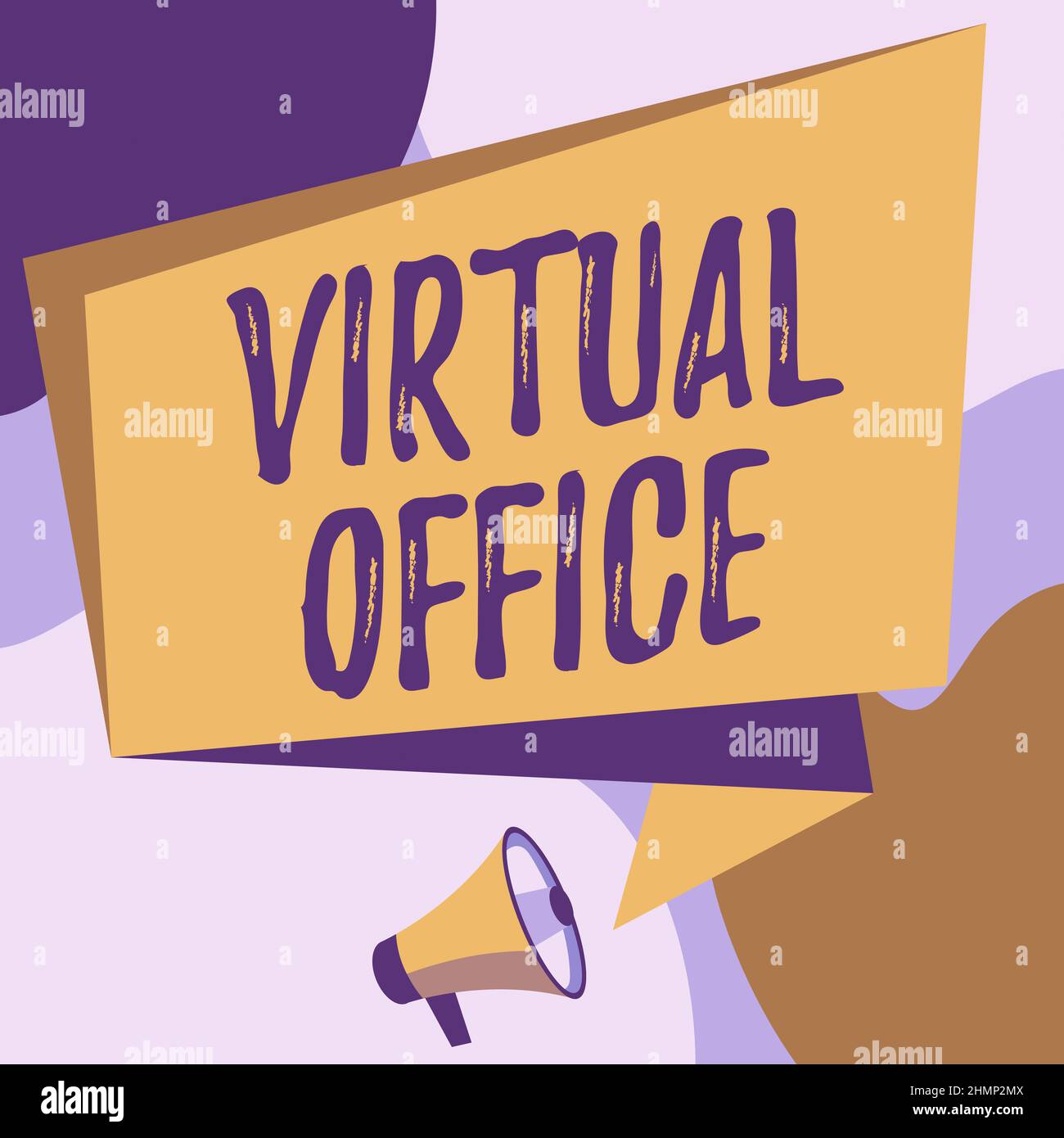 Text sign showing Virtual Office. Business showcase Virtual Office ...
