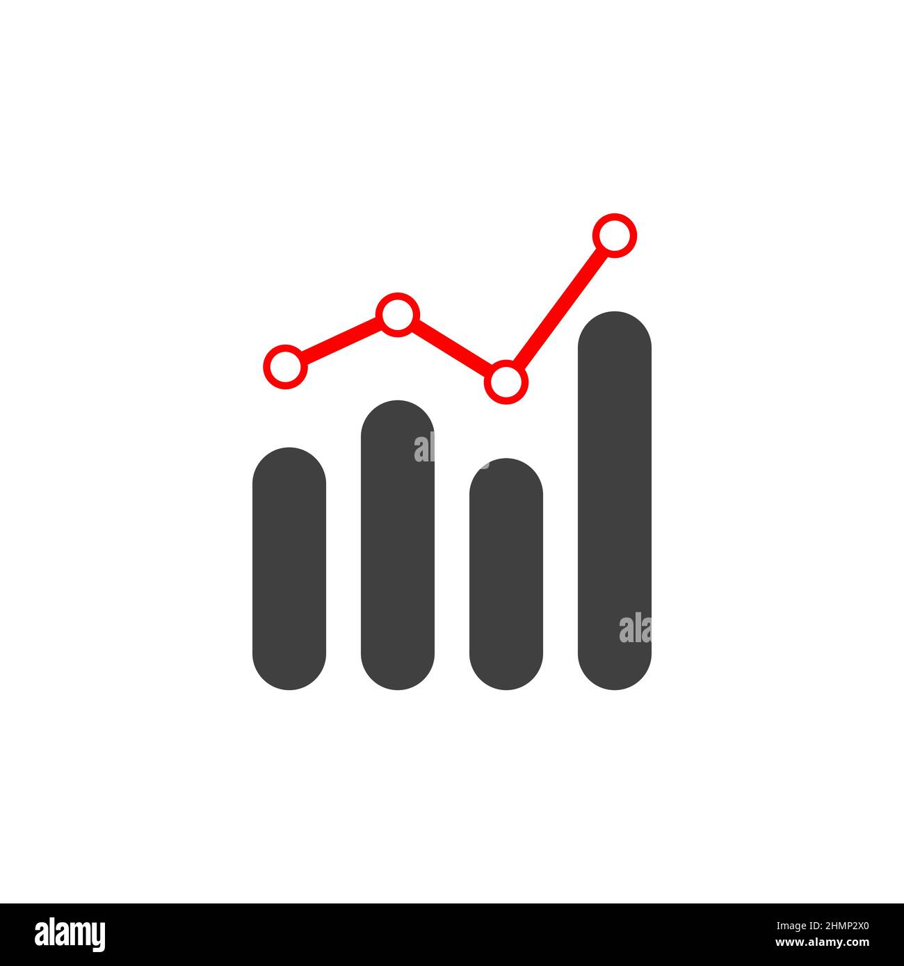 analytics icon on white background. statistics icon. Vector Stock ...