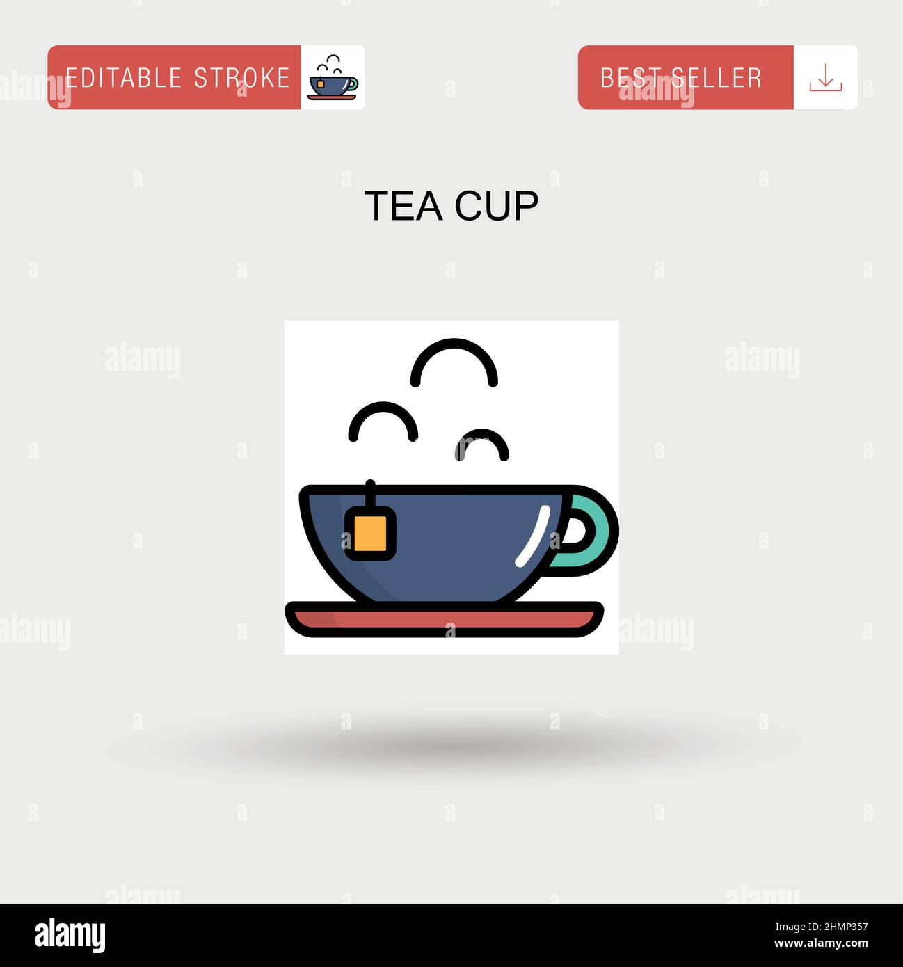 Cup hot water steam Stock Vector Images - Alamy