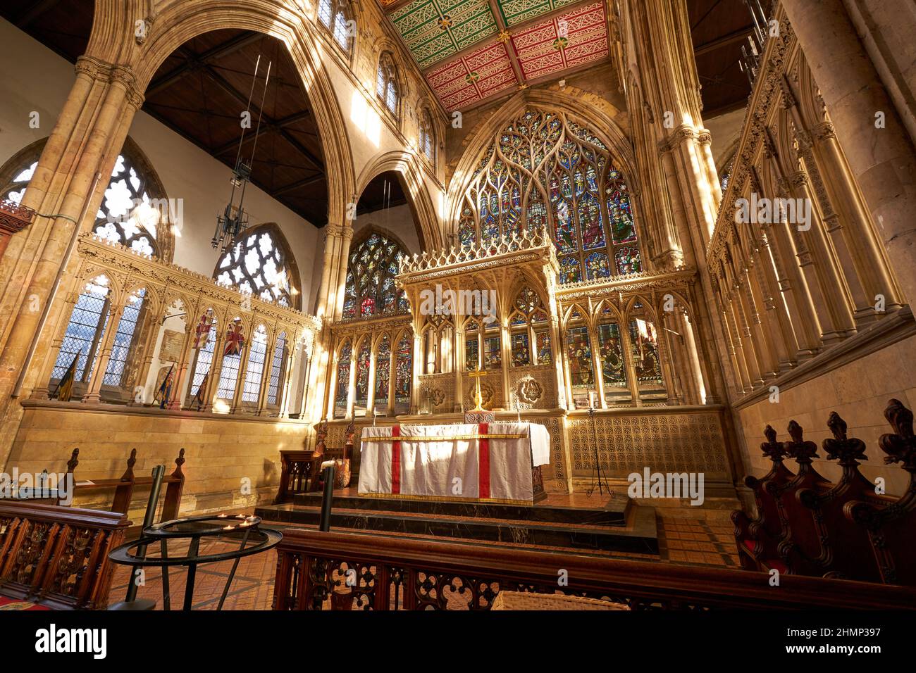 Interior of a large church Stock Photo - Alamy