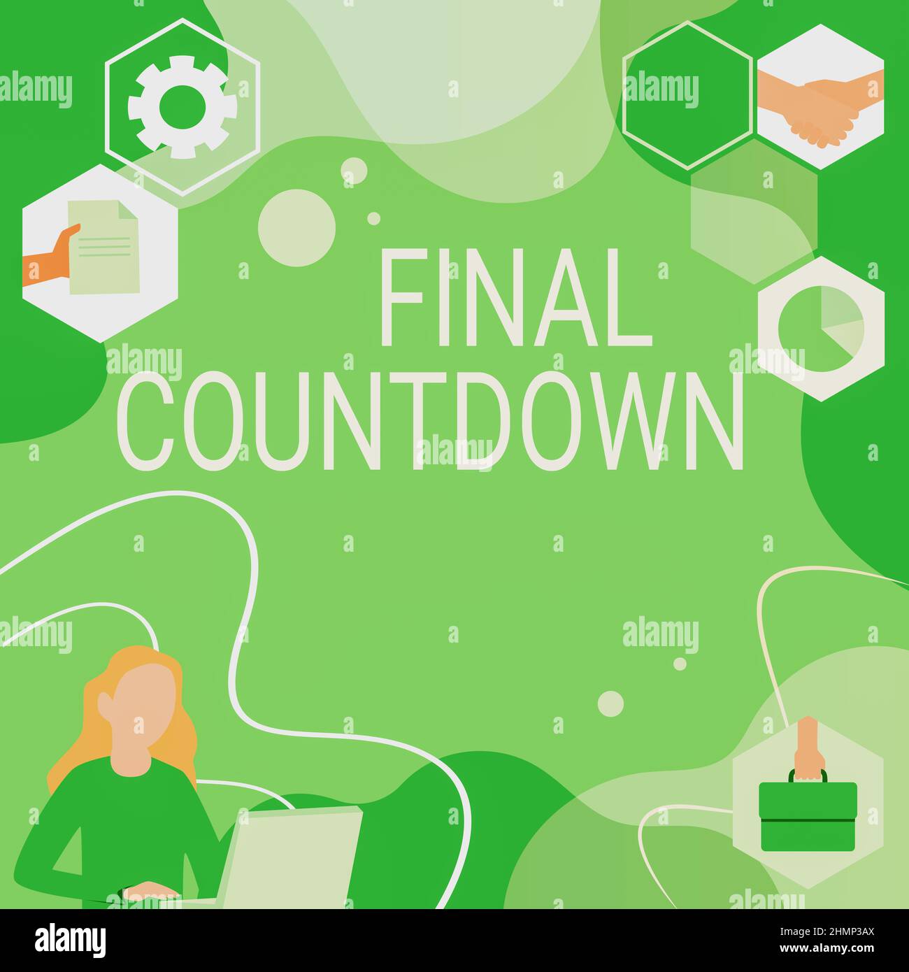 Sign displaying Final Countdown. Business concept Last moment of any ...