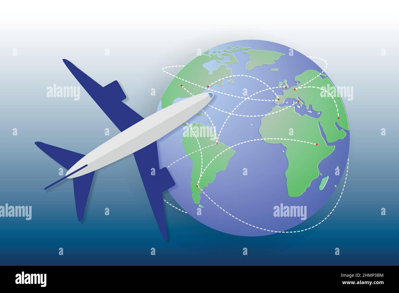 Aerial routes Stock Vector Images - Alamy