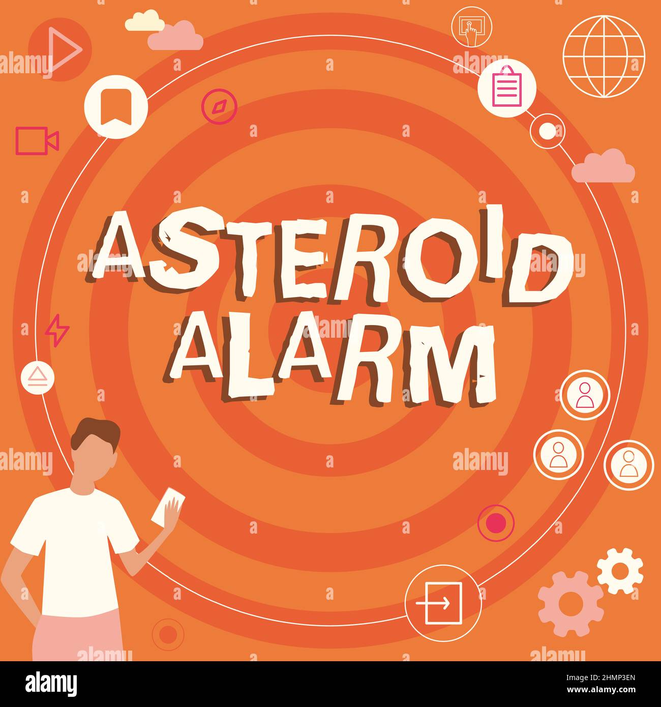 Sign displaying Asteroid Alarm. Business approach warning to prepare ...