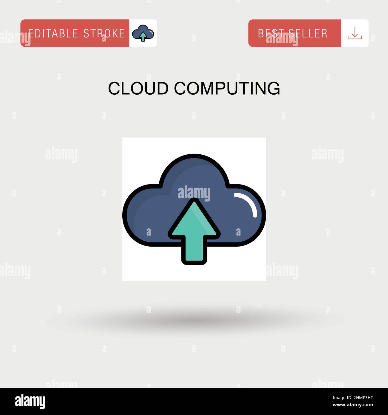 Cloud computing Simple vector icon Stock Vector Image & Art - Alamy