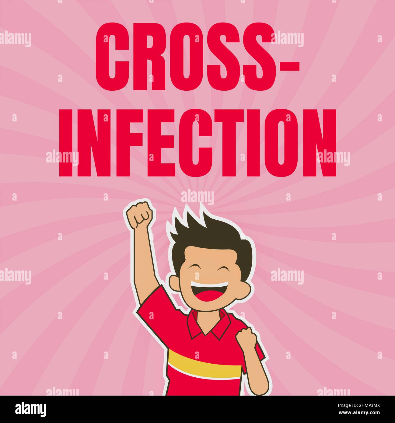 Text sign showing Cross Infection. Concept meaning diseasecausing ...