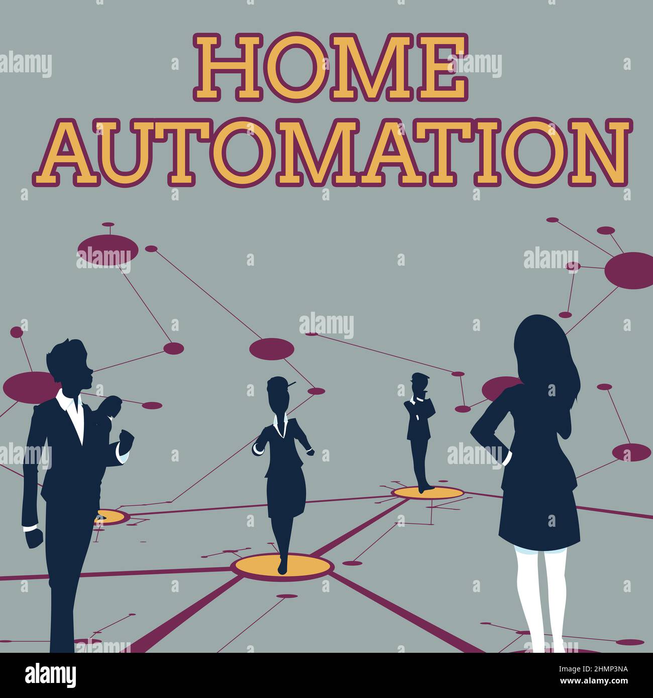 Writing Displaying Text Home Automation Business Idea Home Solution That Enables Automating The