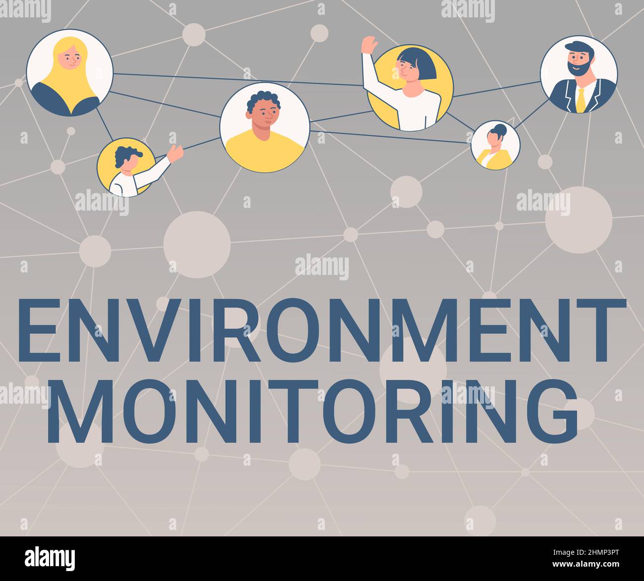 Text caption presenting Environment Monitoring. Business overview ...