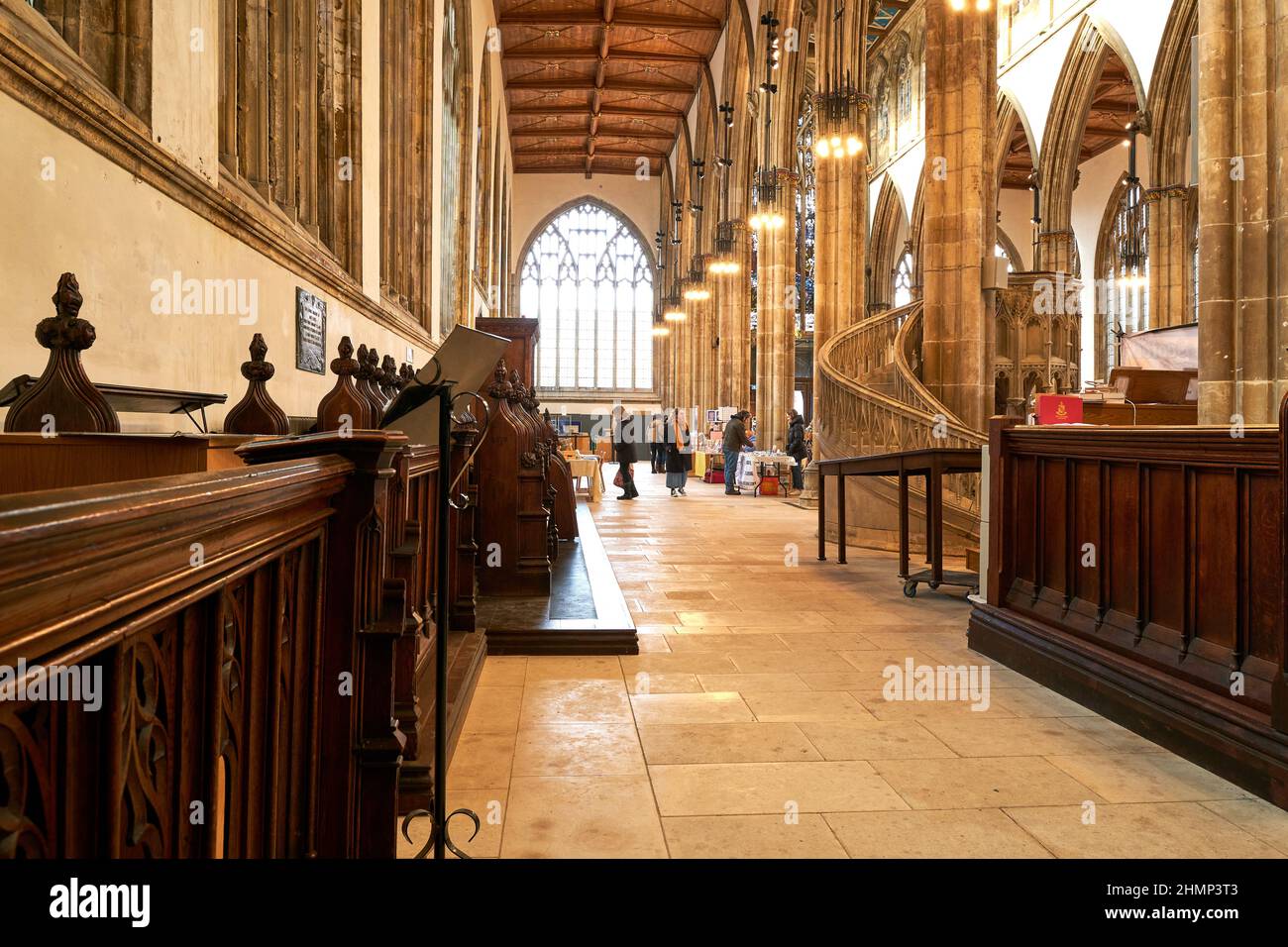 Interior of a large church Stock Photo - Alamy