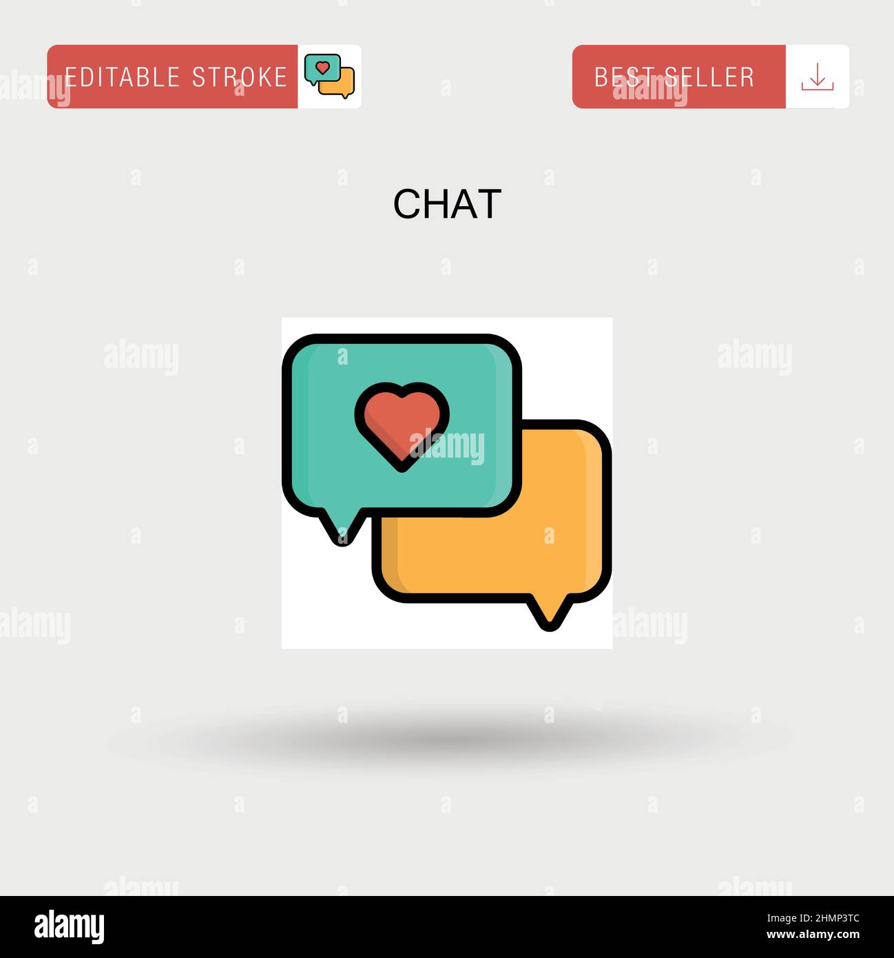 Chat Simple vector icon Stock Vector Image & Art - Alamy