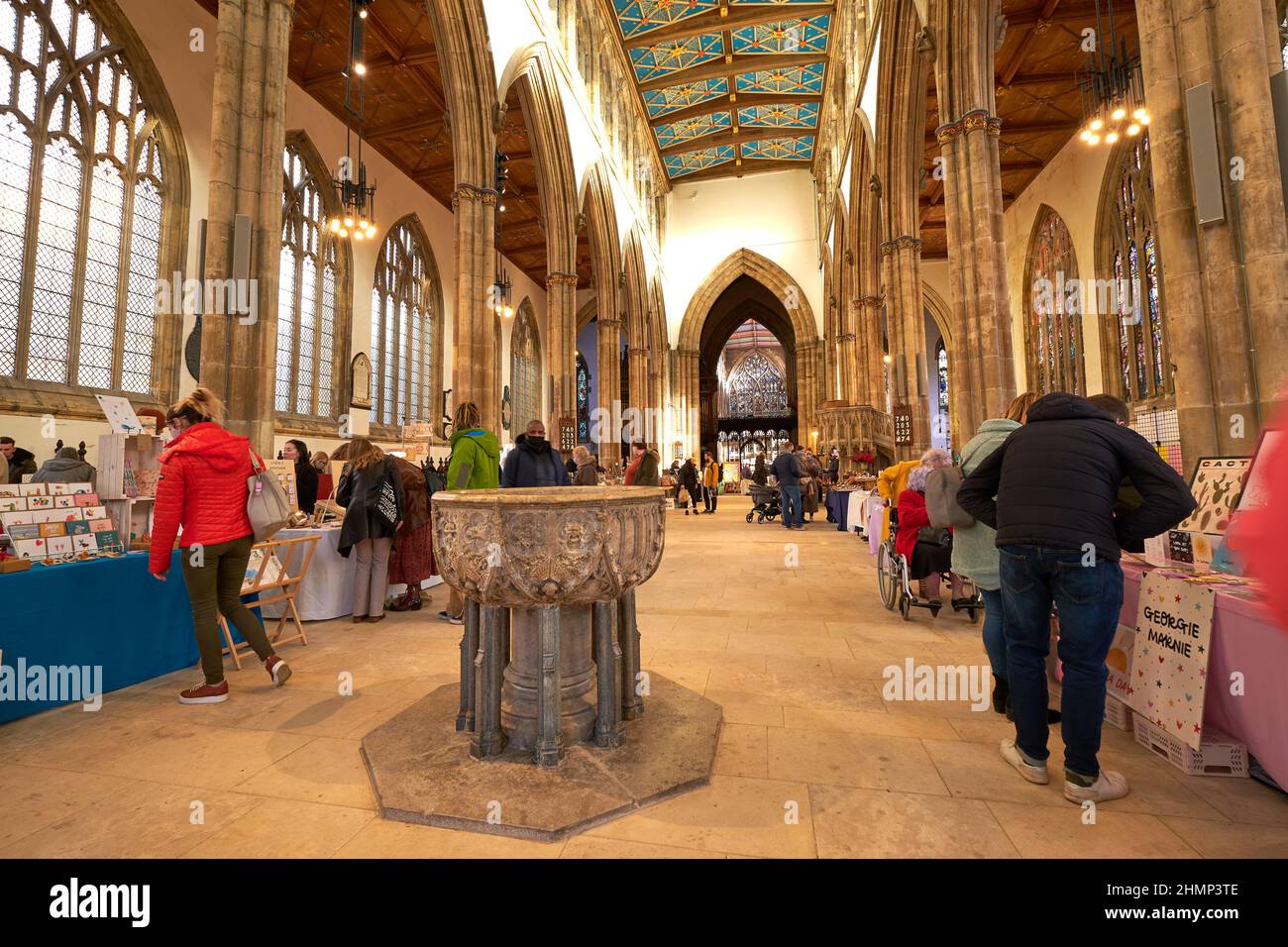 Interior of a large church Stock Photo - Alamy