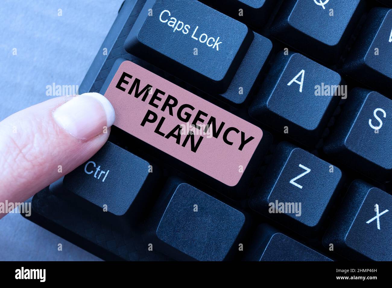 Hand writing sign Emergency Plan. Internet Concept instructions that ...