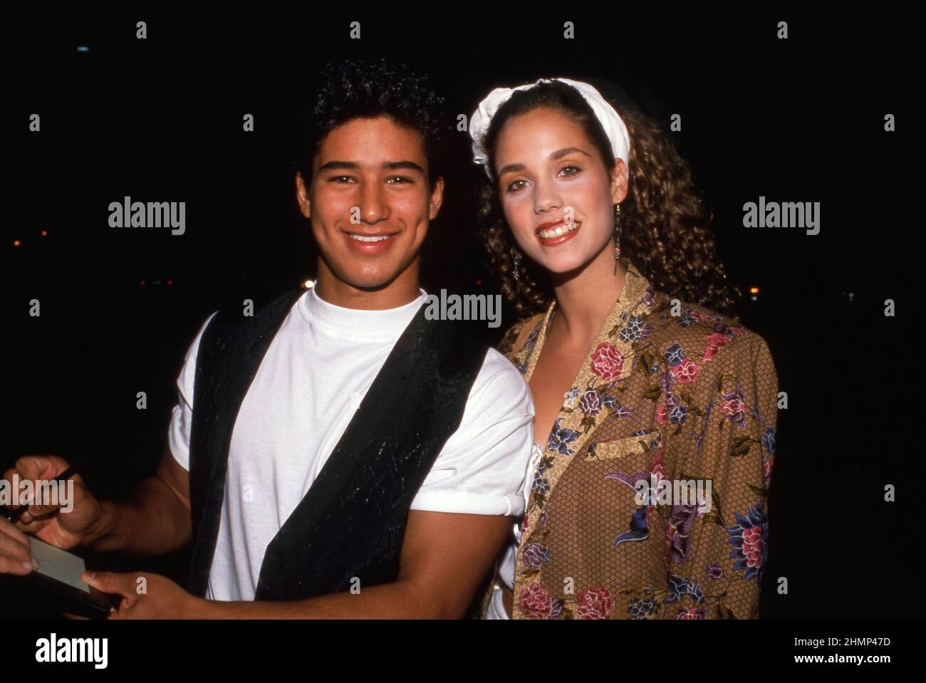 Mario Lopez and Elizabeth Berkley July 1989. Credit: Ralph Dominguez ...
