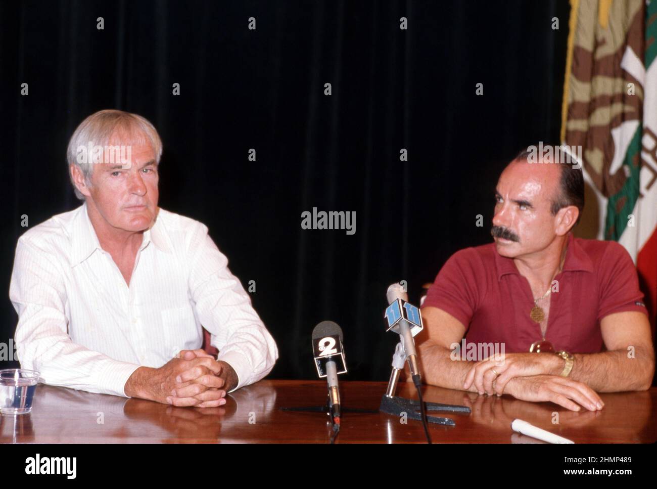 Timothy Leary and G. Gordon Leary Circa 1983 Credit: Ralph Dominguez ...