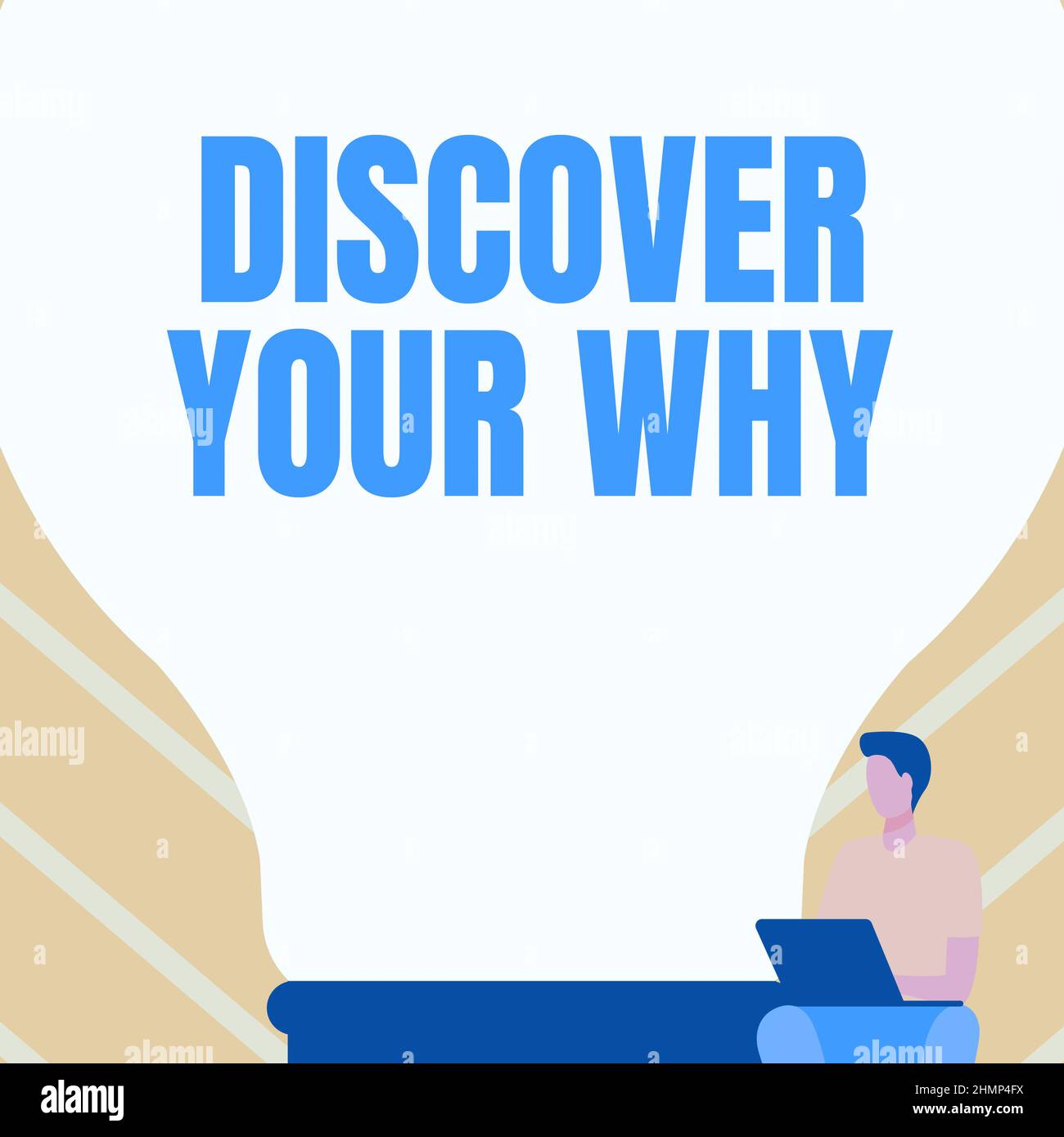 Writing displaying text Discover Your Why. Internet Concept knowing the ... Writing displaying text Discover Your Why. Internet Concept knowing the ...