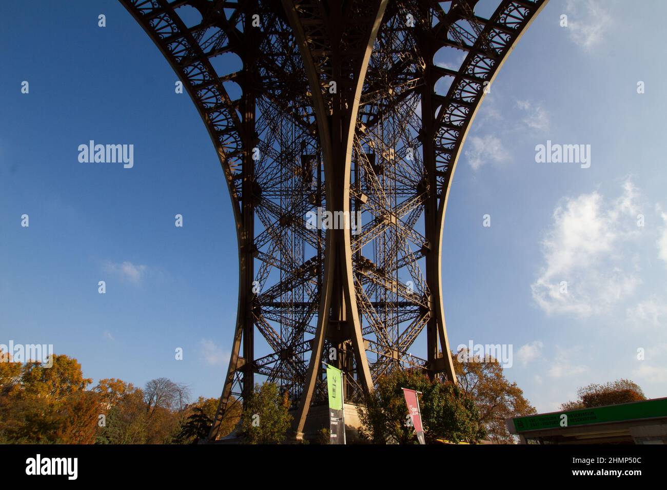 Eiffel towers leg, famous Paris monument Stock Photo - Alamy