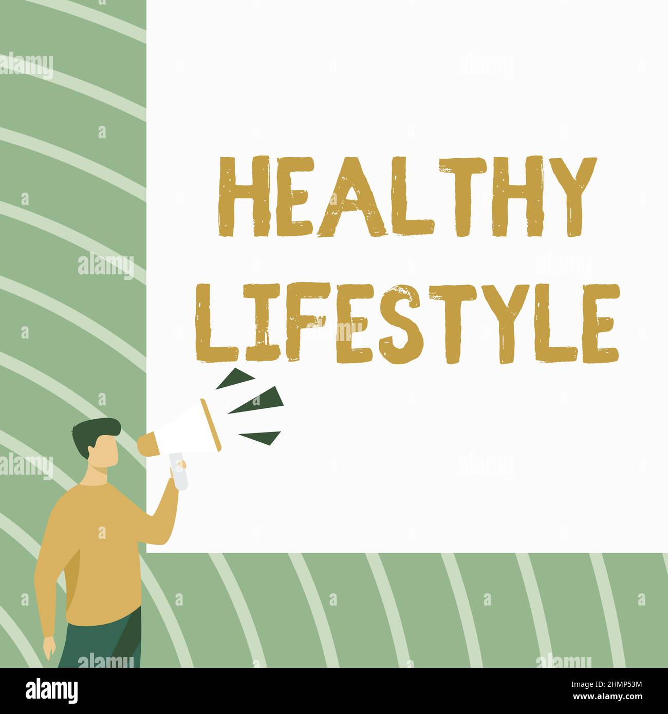 Hand writing sign Healthy Lifestyle. Business showcase Live Healthy ...