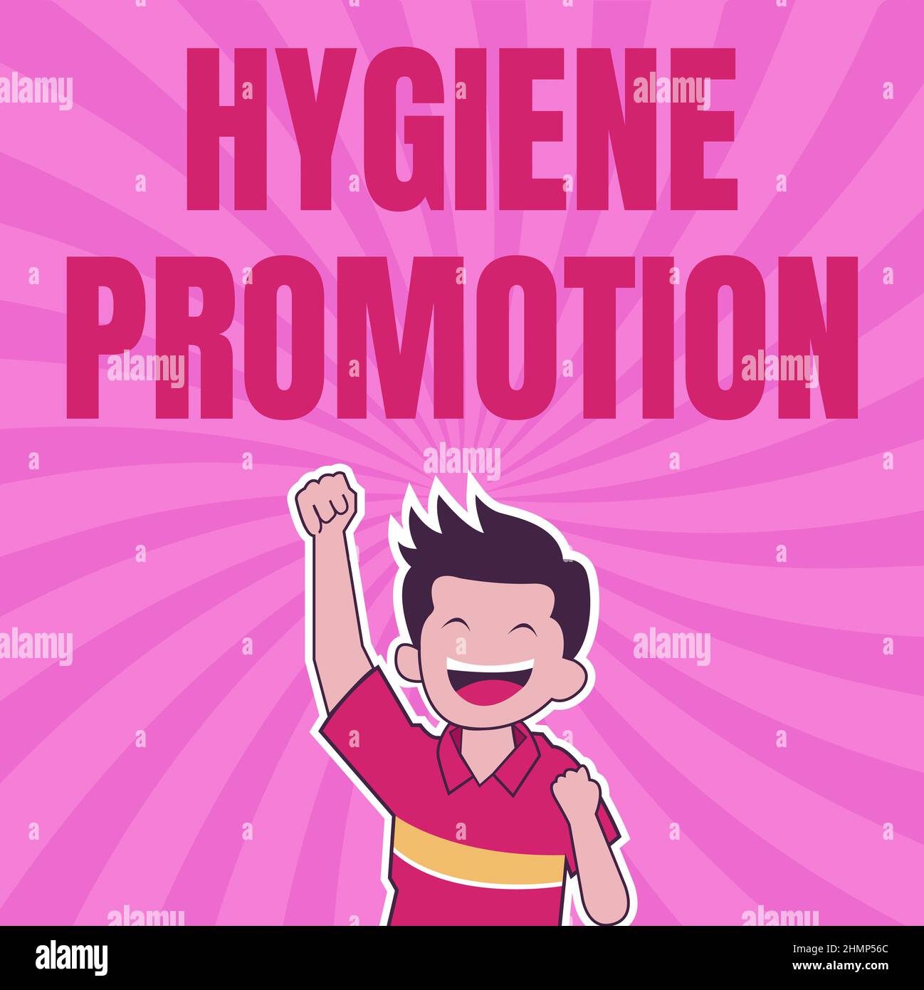 Writing displaying text Hygiene Promotion. Business concept systematic ...