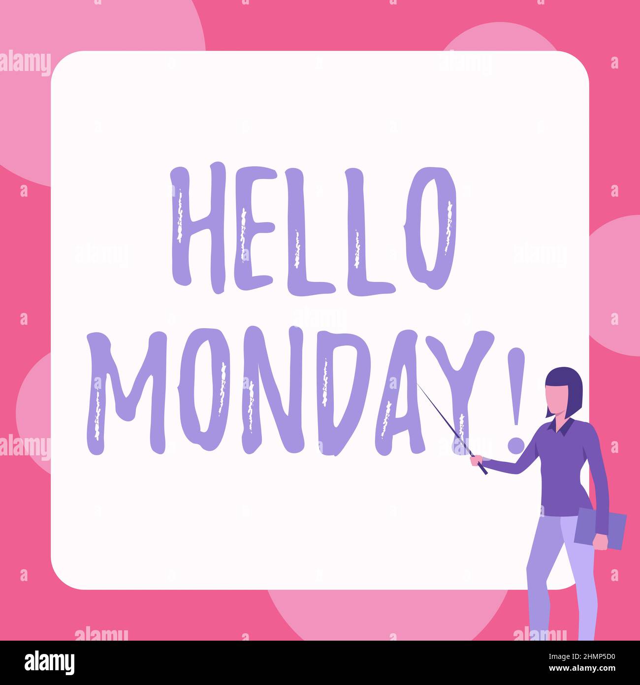Text caption presenting Hello Monday. Conceptual photo Greeting ...