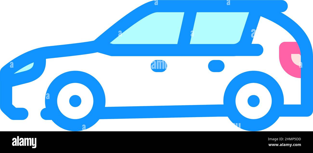 suv car type body color icon vector illustration Stock Vector Image ...