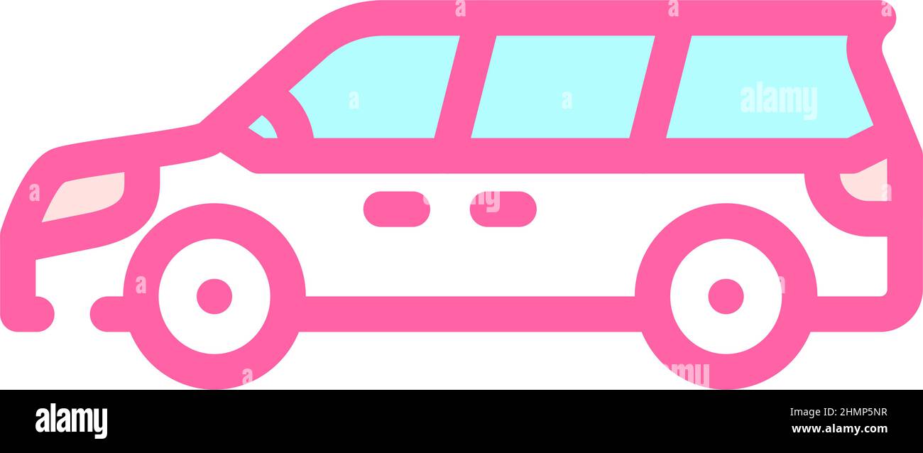 mpv minivan transport color icon vector illustration Stock Vector Image ...