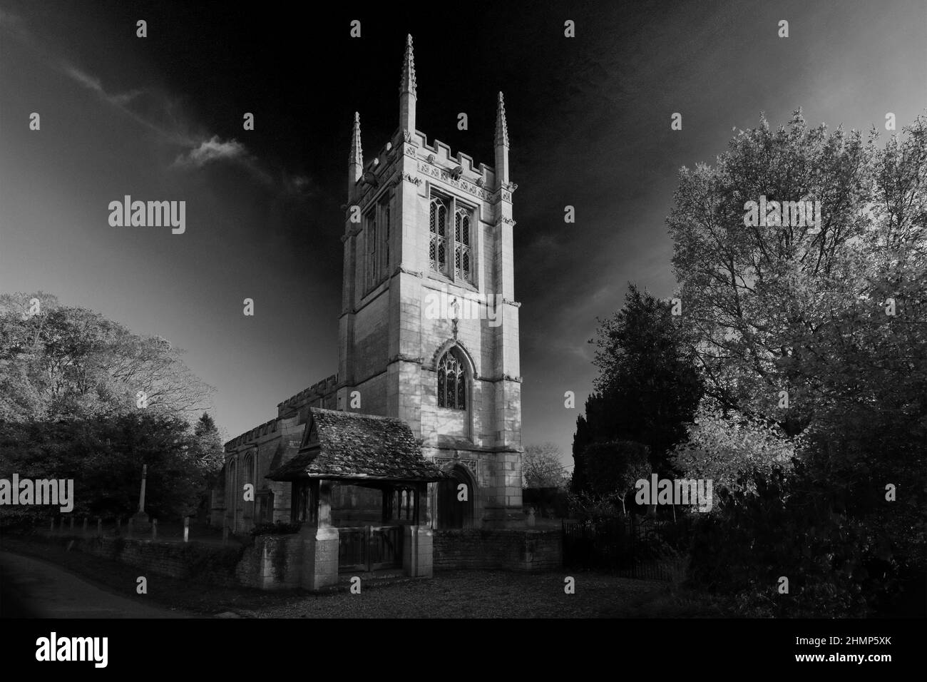 All Saints church, Aldwincle village, Northamptonshire, England, UK ...