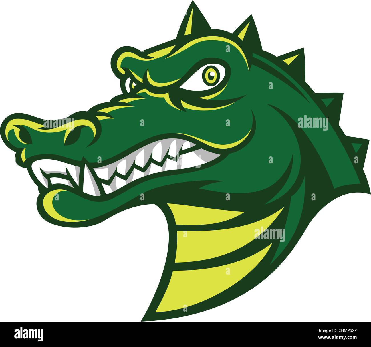 Aggressive Alligator Mascot Design Stock Vector Image & Art - Alamy