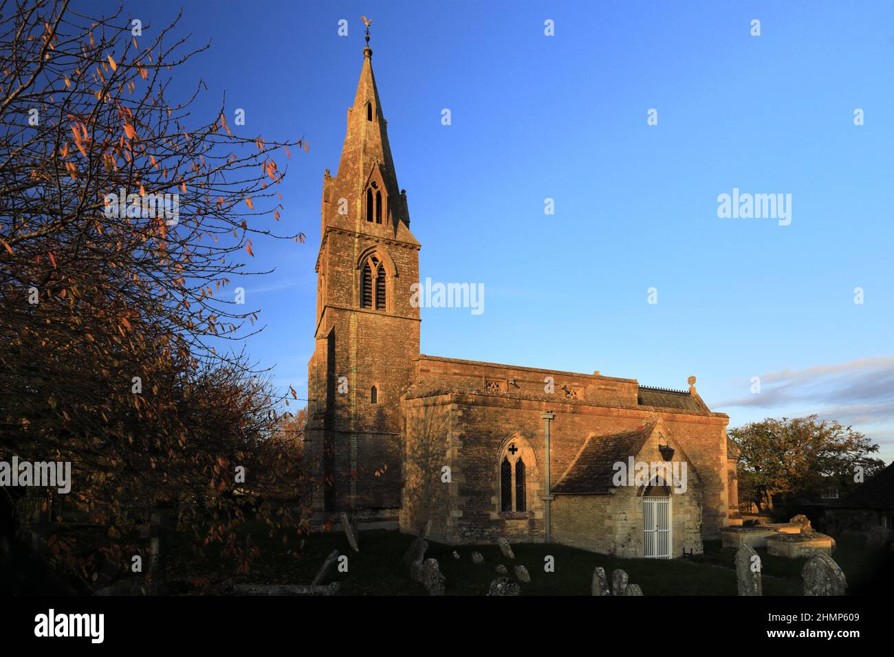 All Saints Church, Pilton village, Northamptonshire, England, UK Stock ...