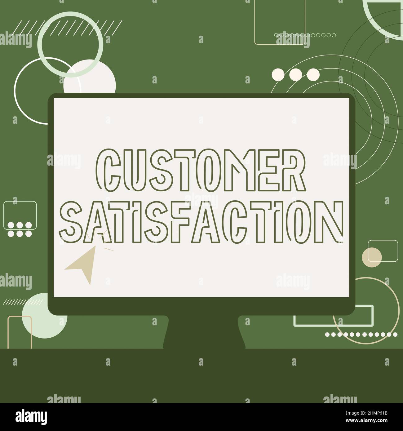 Sign displaying Customer Satisfaction. Business concept Exceed Consumer ...