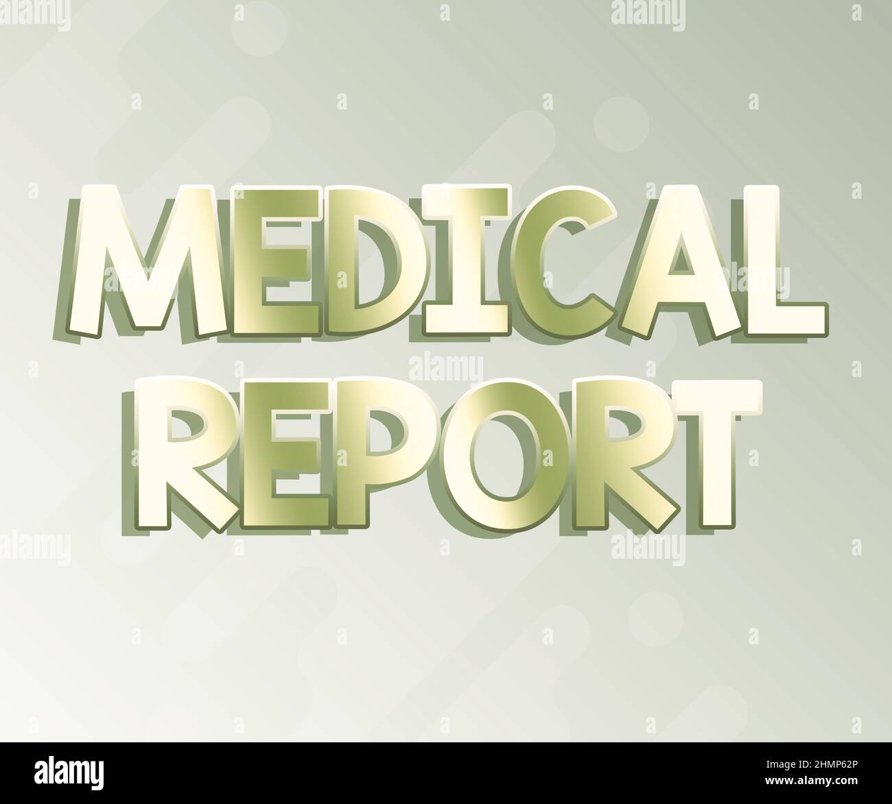 Sign displaying Medical Report. Internet Concept report of the results ...