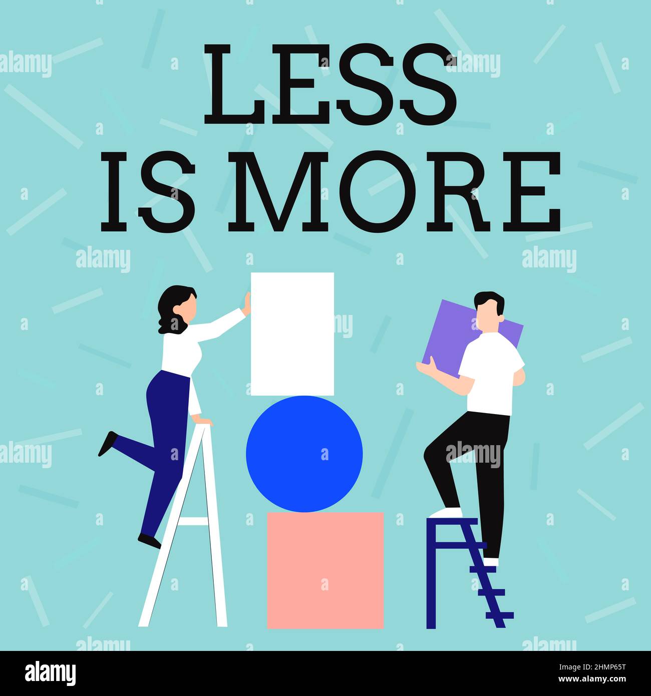 Text sign showing Less Is More. Business overview Minimalist approach ...