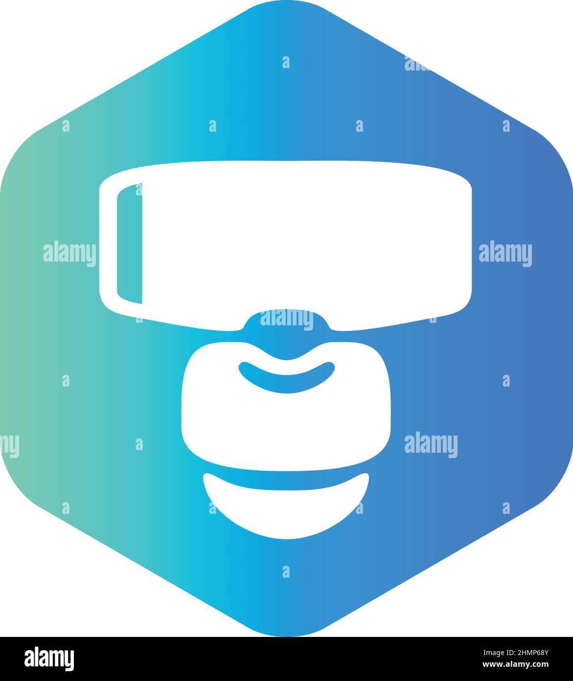 Simple Design of Chimpanzee Using VR/AR Headset Stock Vector Image ...