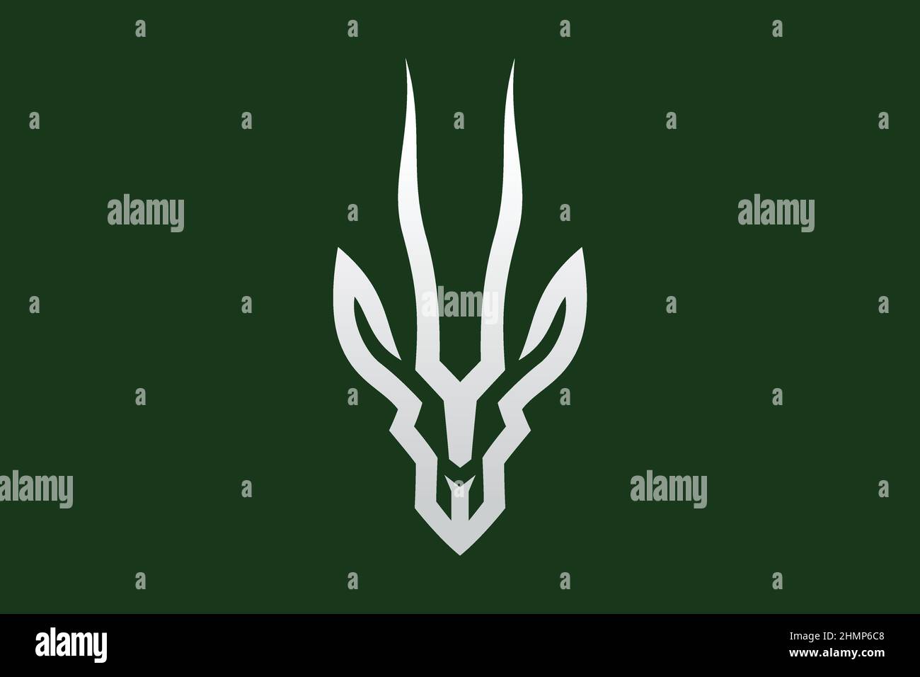 Abstract Design of Gazelle Antelope Head Vector Stock Vector Image ...