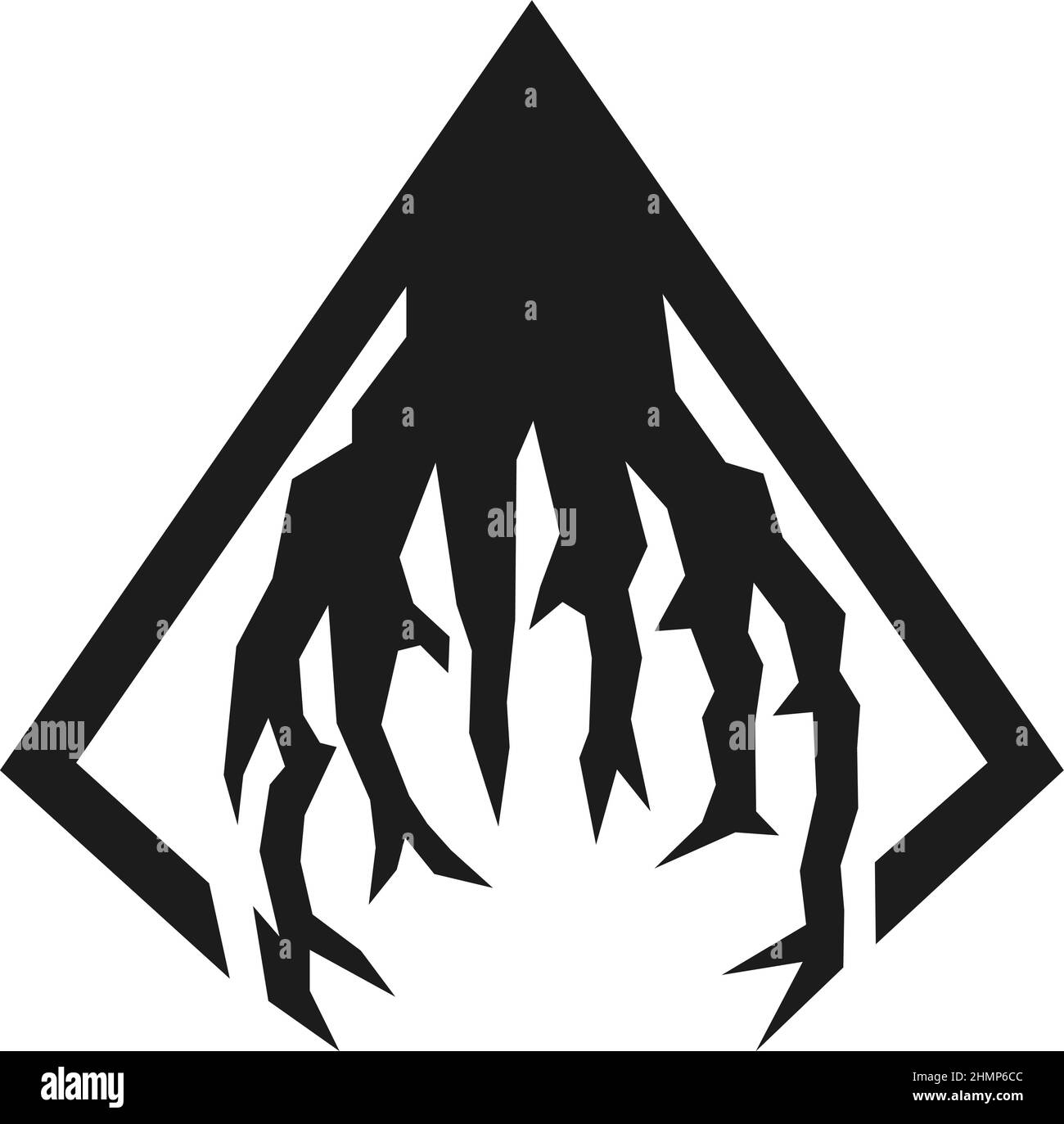 Negative Space Art Tree