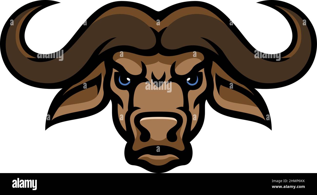 Head of Angry Water Buffalo Sport Team Logo Stock Vector Image & Art ...