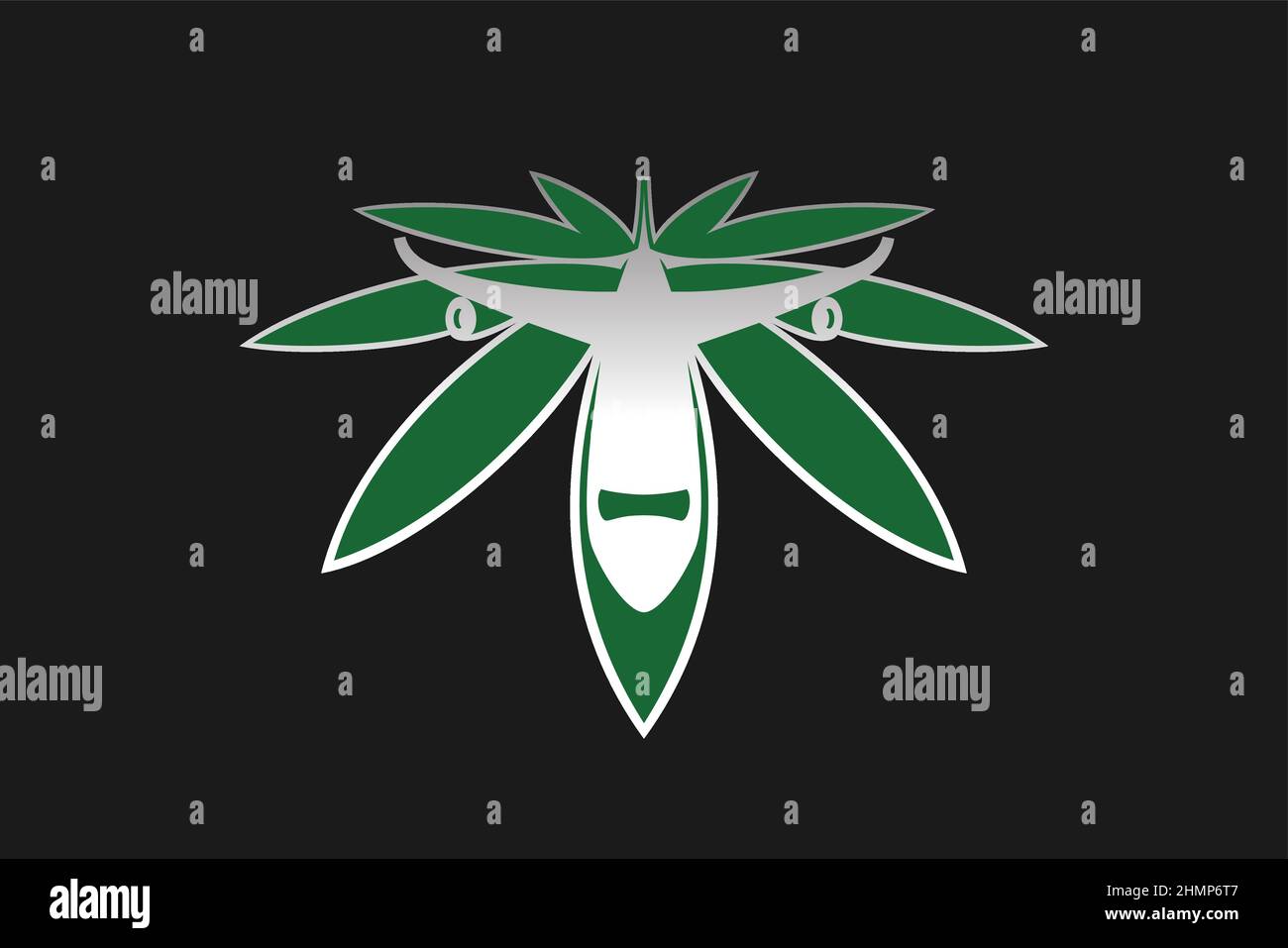 Marijuana leaf Air Plane Design Stock Vector Image & Art - Alamy