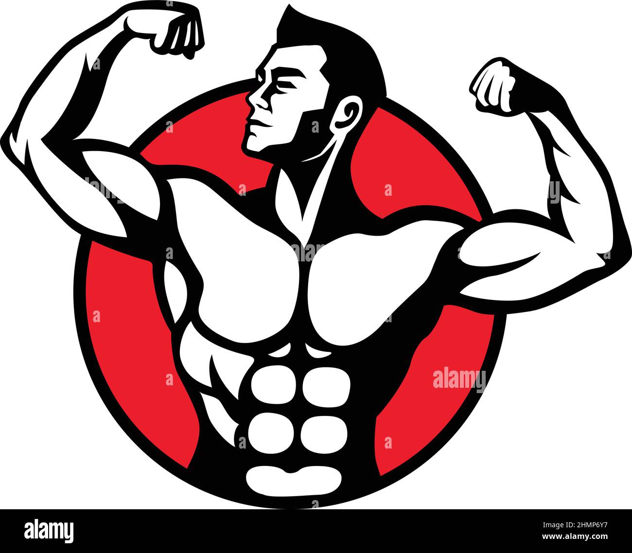 Fitness model and bodybuilding for men Stock Vector Images - Alamy